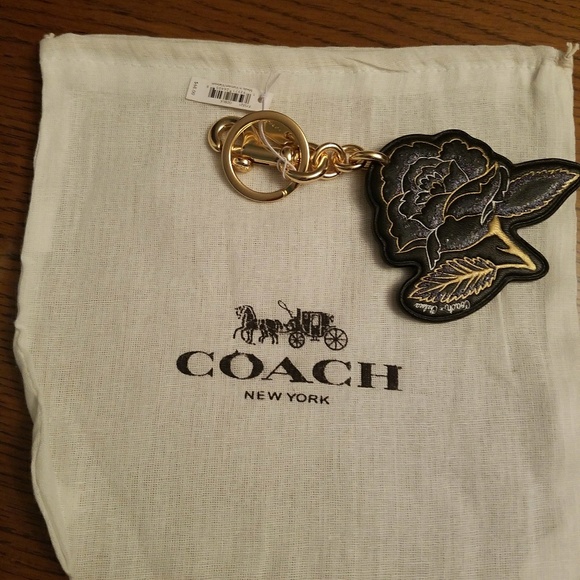 Coach | Accessories | Nwt Coach X Chelsea Rose Bag Charm Key Fob | Poshmark